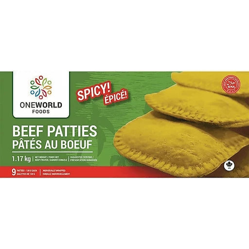 One World Foods Spicy Beef Canadian Patty 1.17 K – Hyper Fresh